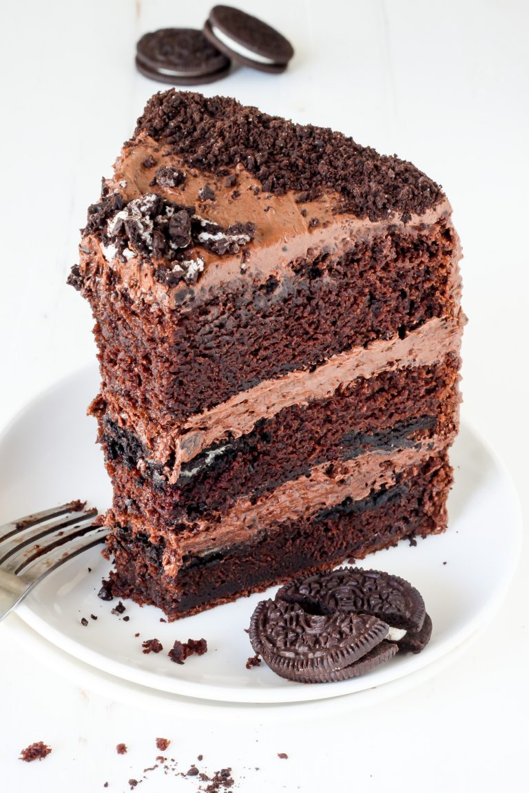 Triple Layer Chocolate Oreo Cake - Baker by Nature