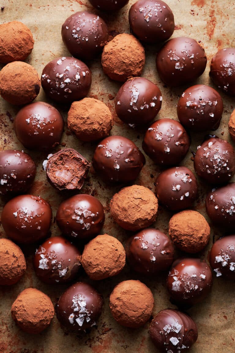 Easy Amaretto Chocolate Truffles Recipe - Baker by Nature