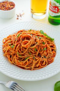 Simple Spaghetti Fra Diavolo - Baker by Nature