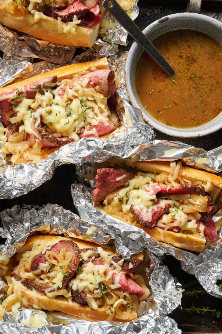 The Best French Dip Sandwiches (Caramelized OnionAu Jus)