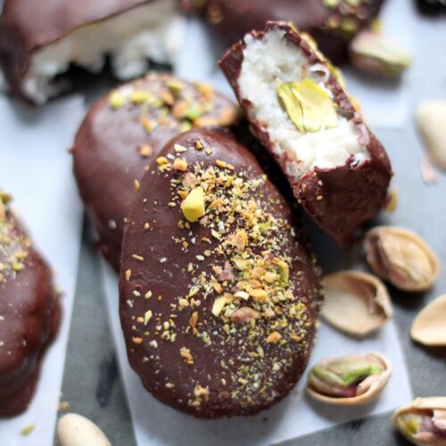 Chocolate Covered Coconut Cream Eggs - Baker by Nature