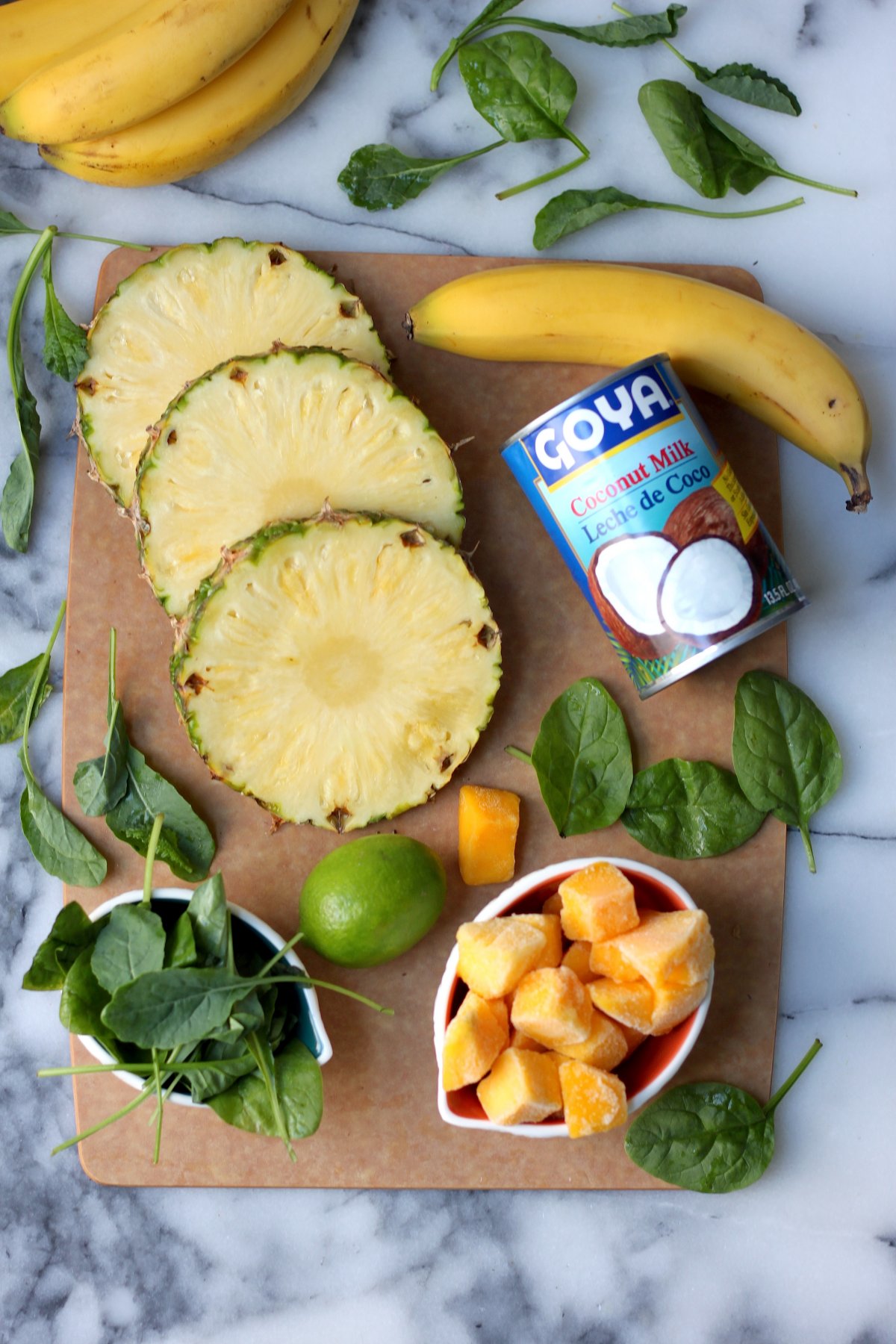 An Actually Delicious Tropical Green Smoothie - Baker by Nature