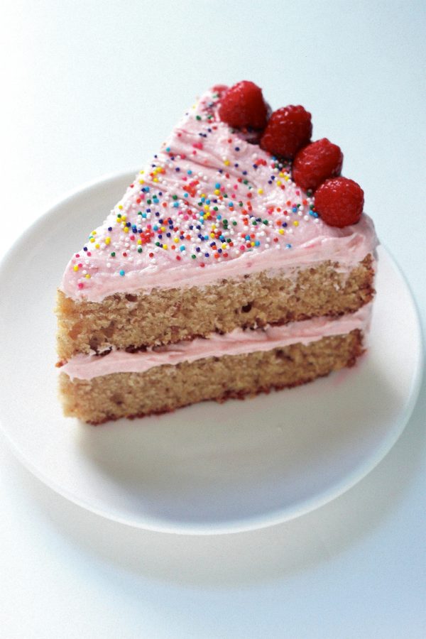 Raspberry Rose Layer Cake - Baker by Nature