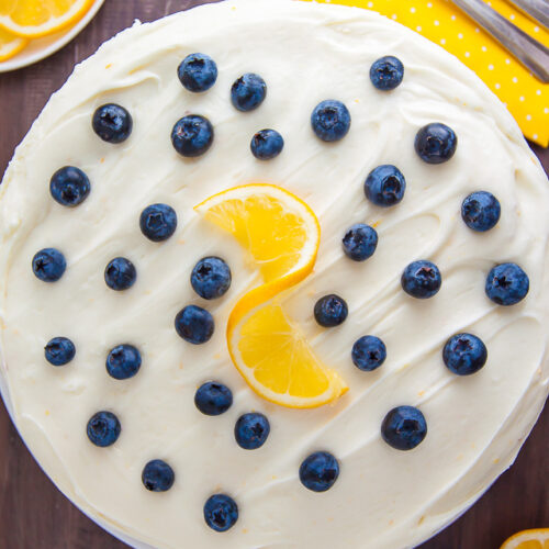 Ultimate Lemon Blueberry Cake - Baker by Nature
