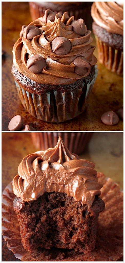 Super Decadent Chocolate Cupcakes - Baker by Nature