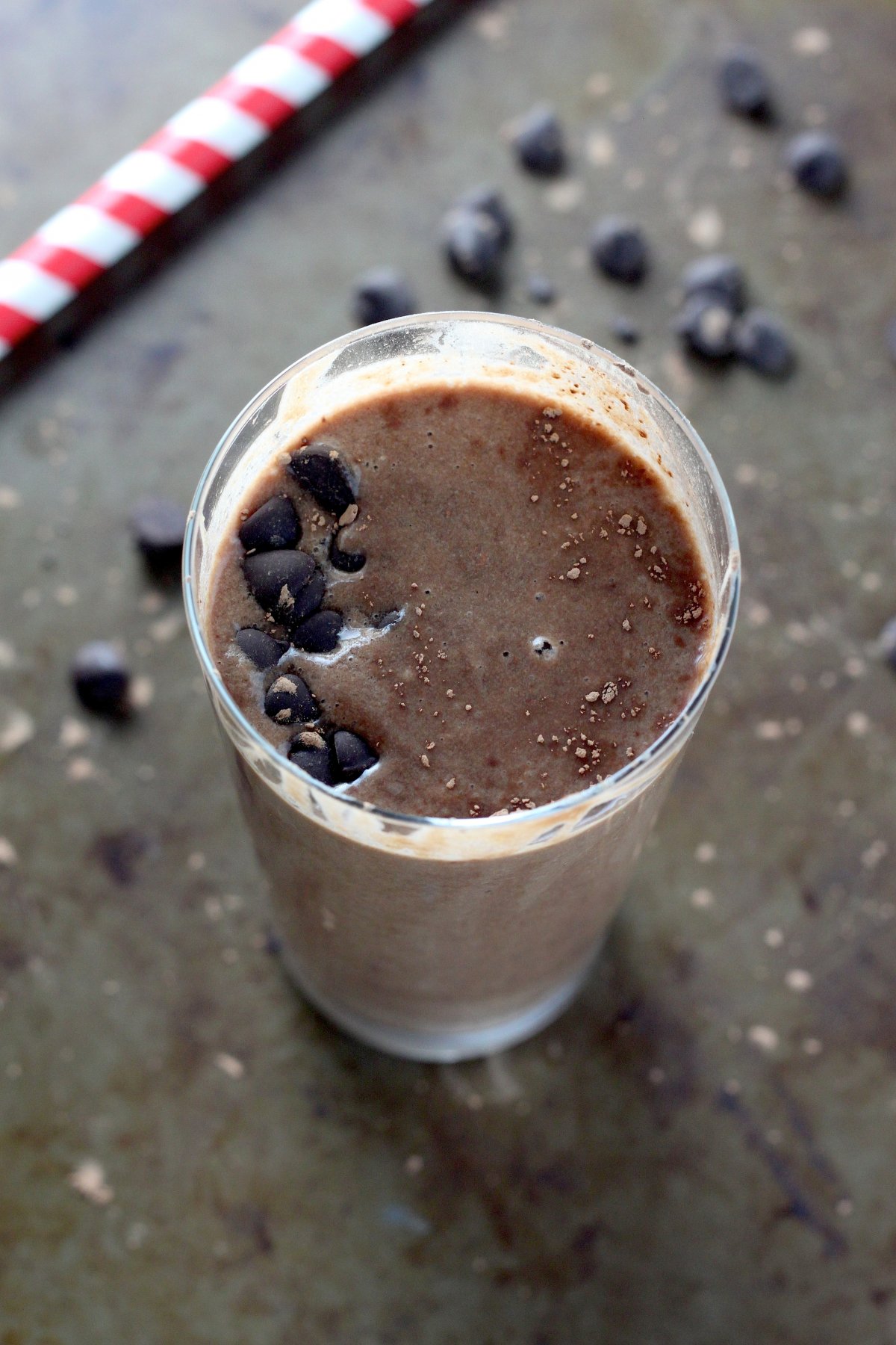 Thick and Creamy Chocolate Peanut Butter Breakfast Shake - Baker by Nature