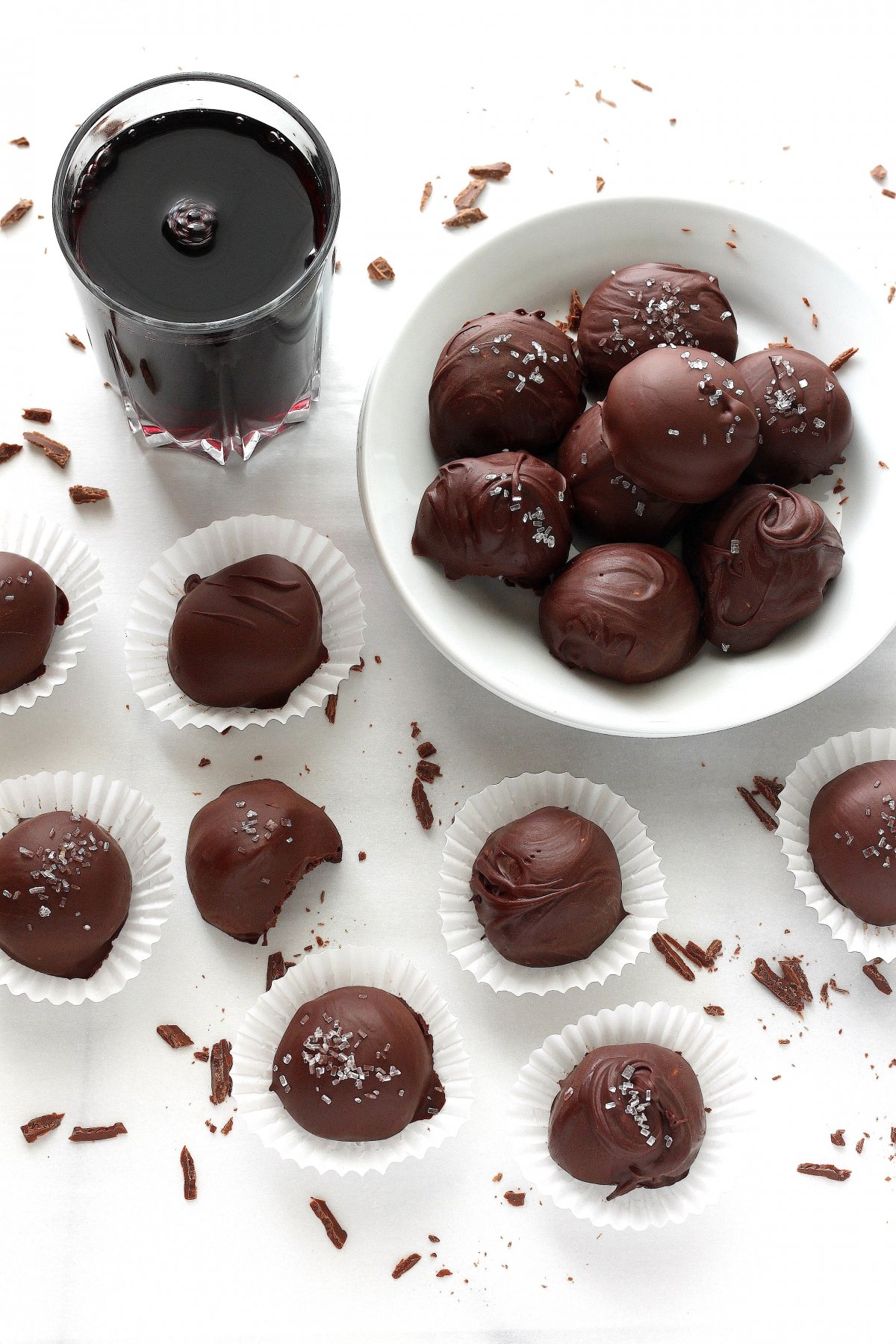 Red Wine Chocolate BonBons - Baker by Nature