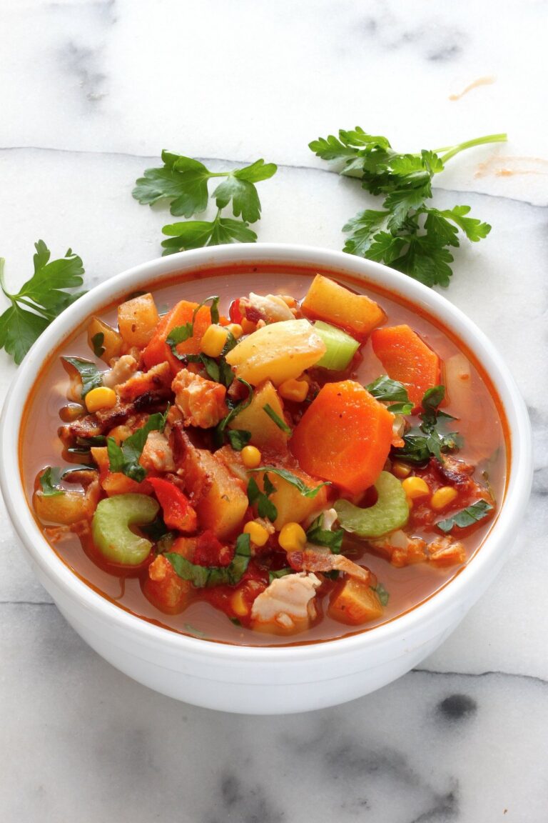 Chunky Manhattan Clam Chowder - Baker by Nature