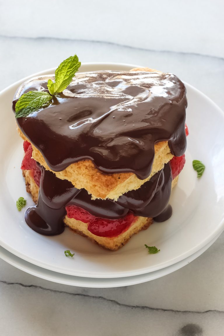 Chocolate Covered Strawberry Shortcakes - Baker by Nature