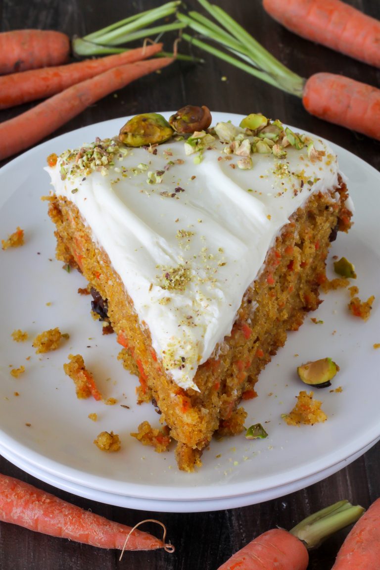 Pumpkin Carrot Cake with Cream Cheese Frosting - Baker by Nature