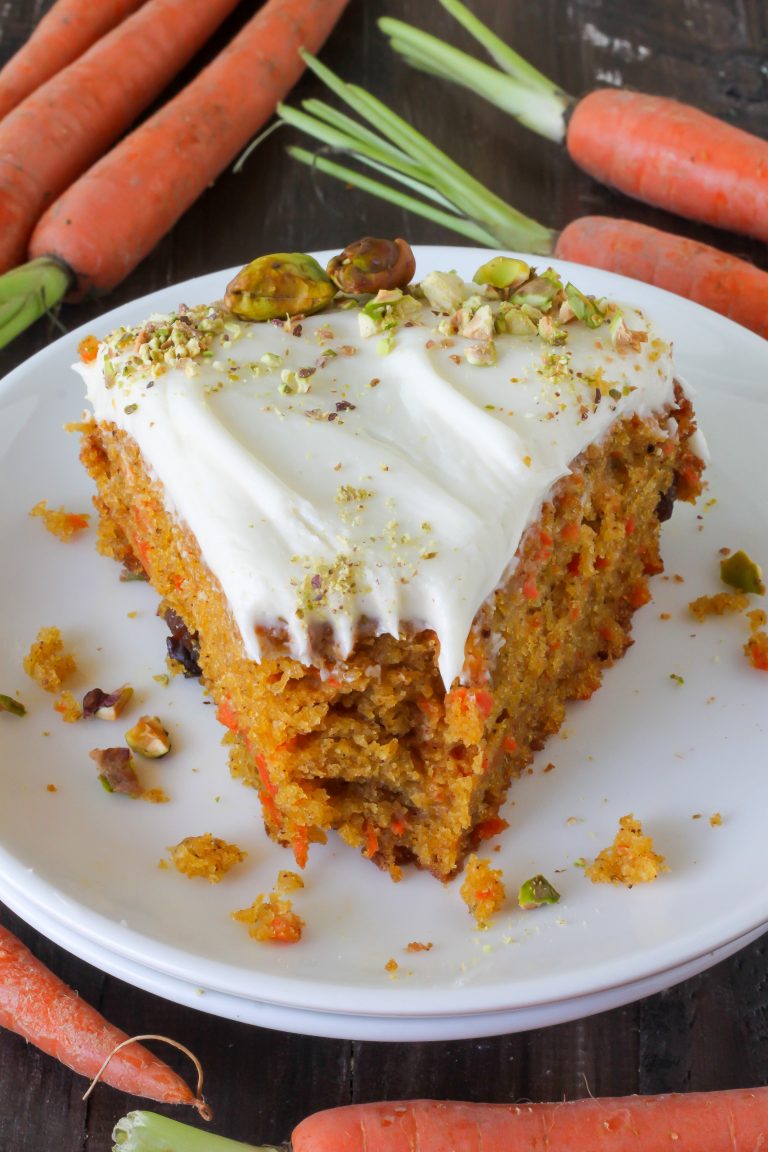 Pumpkin Carrot Cake with Cream Cheese Frosting - Baker by Nature