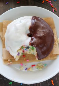 Black and White Confetti Donuts - Baker by Nature