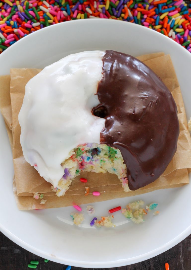 Black and White Confetti Donuts - Baker by Nature
