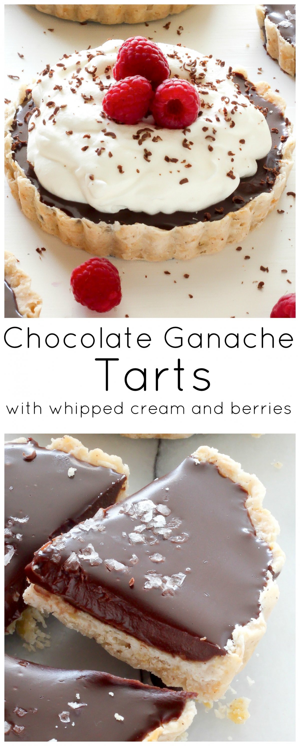 Chocolate Ganache Tarts - Baker by Nature