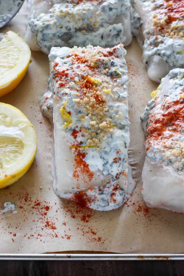 20 Minute Lemon, Garlic, and Herb Baked Cod - Baker by Nature