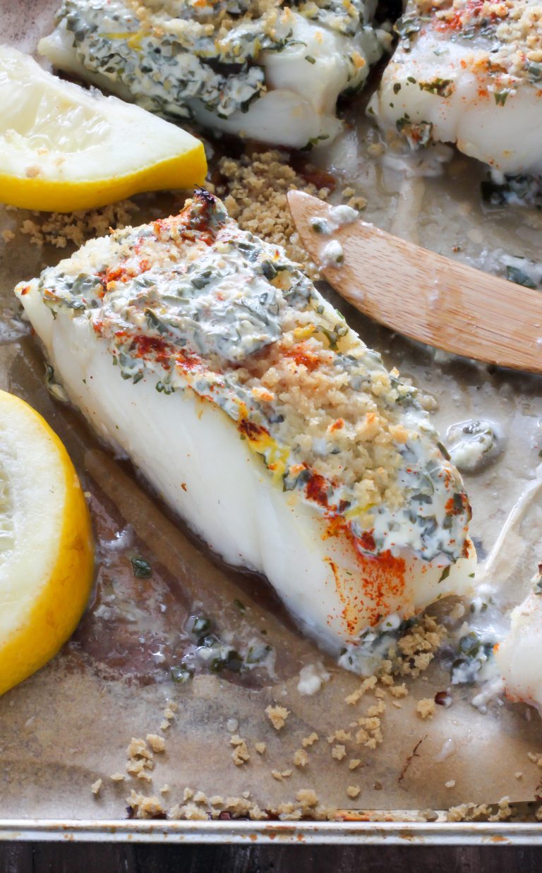 20 Minute Lemon, Garlic, and Herb Baked Cod - Baker by Nature