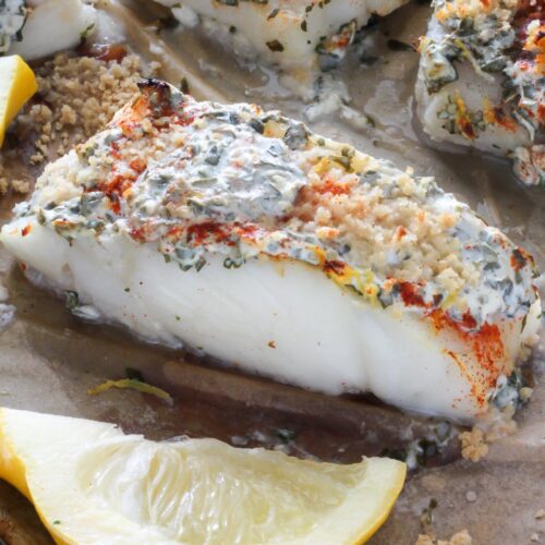 20 Minute Lemon, Garlic, and Herb Baked Cod - Baker by Nature