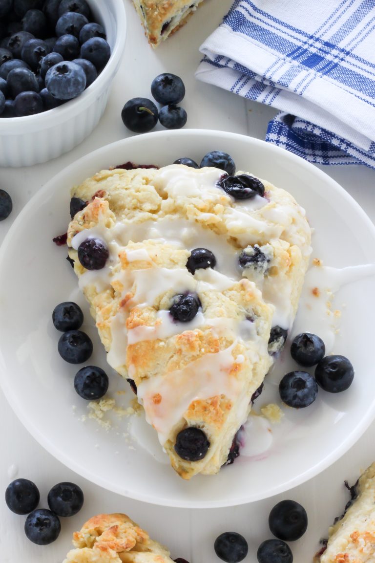 Blueberry Ricotta Scones - Baker by Nature