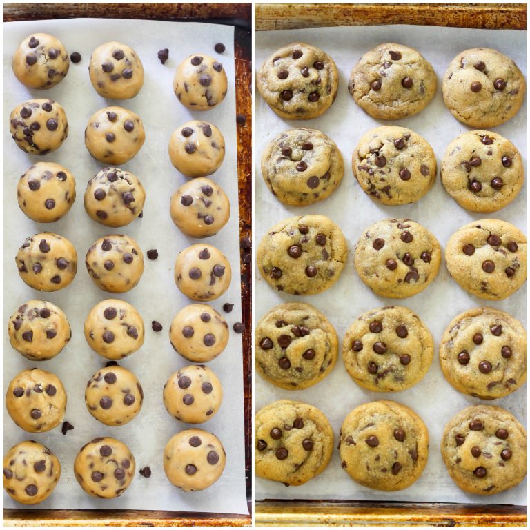 Bite-Sized Brown Butter Chocolate Chip Cookies - Mini Cookie Recipe