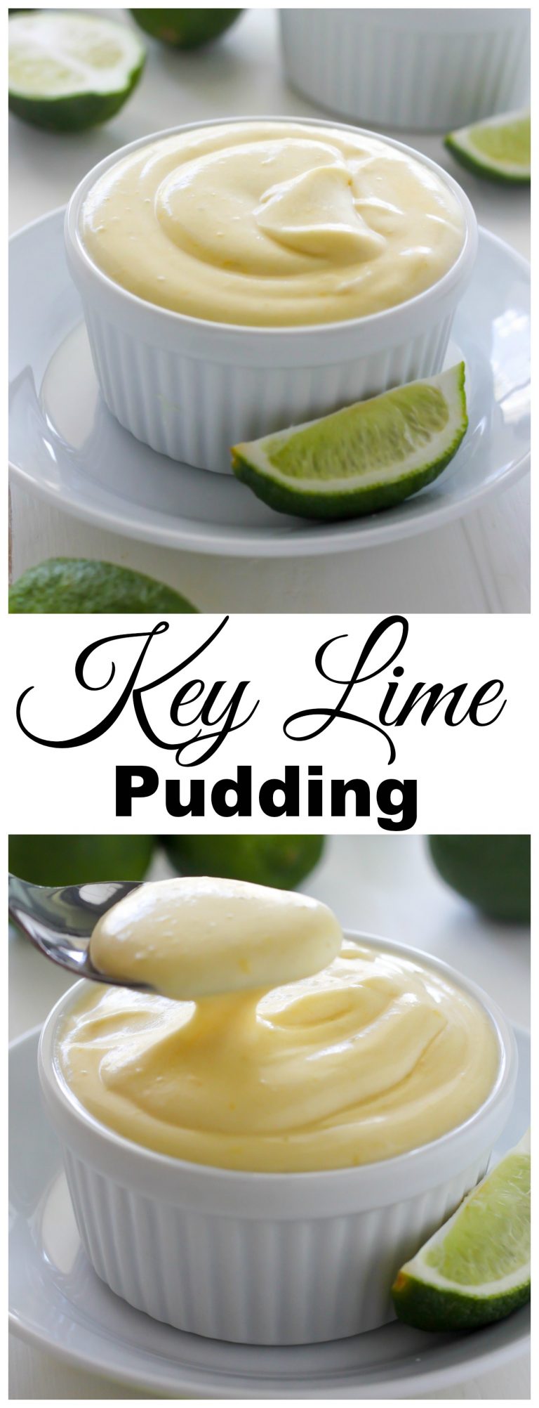 Creamy Key Lime Pudding - Baker by Nature