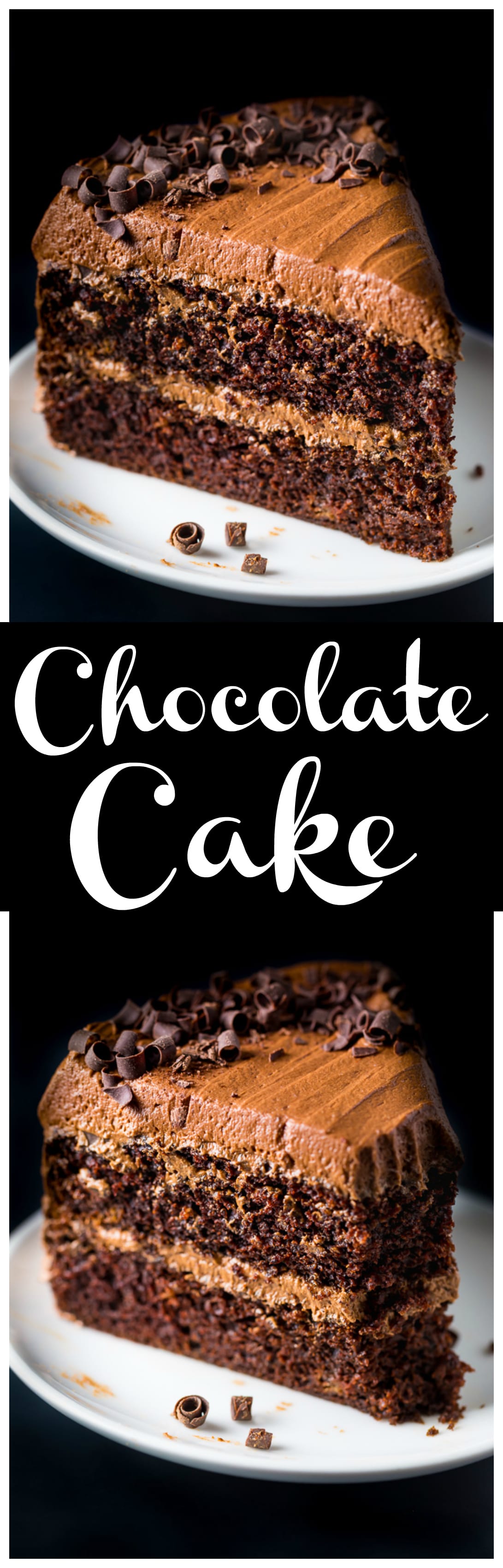 Chocolate Ricotta Layer Cake - Baker by Nature
