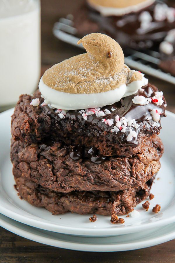 Peeps Peppermint Hot Chocolate Cookies - Baker by Nature