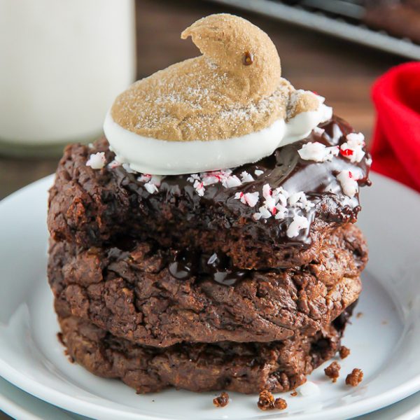 Peeps Peppermint Hot Chocolate Cookies - Baker by Nature