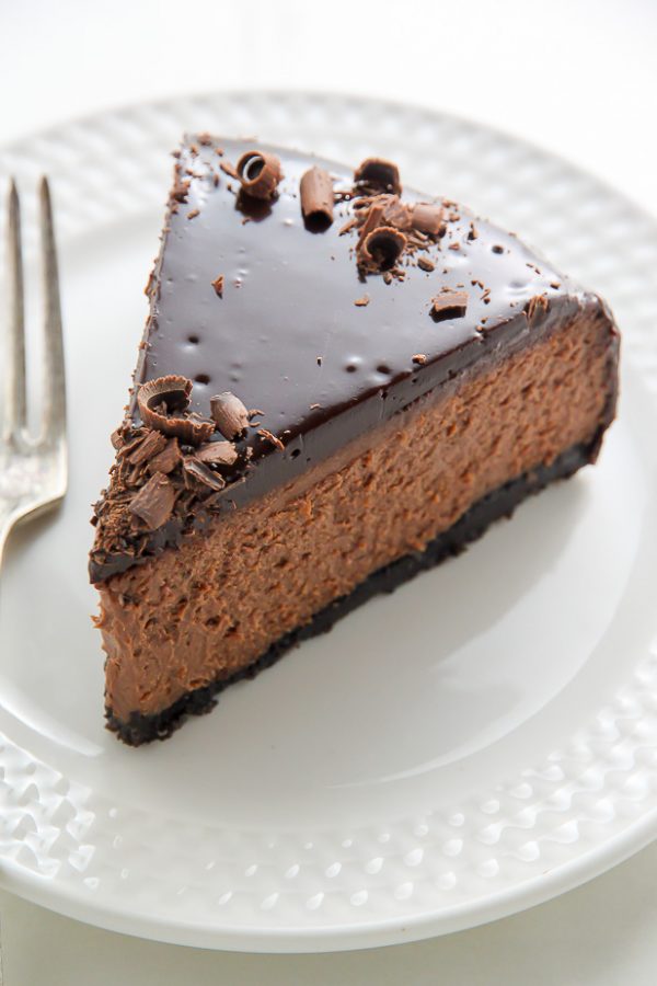 Kahlua Chocolate Cheesecake - Baker by Nature