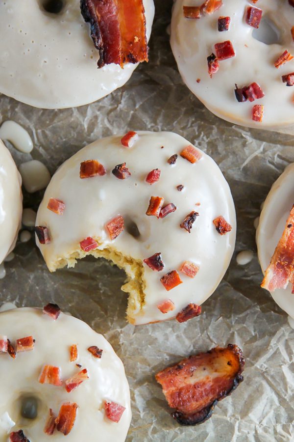Maple Bacon Donuts - Baker by Nature