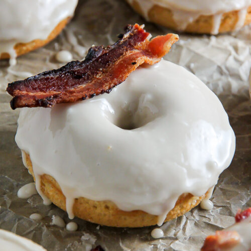 Maple Bacon Donuts - Baker by Nature