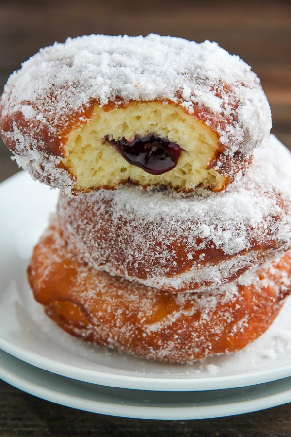 Old-Fashioned Jelly Doughnuts - Baker by Nature