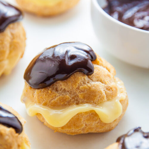 Boston Cream Puffs - Baker by Nature