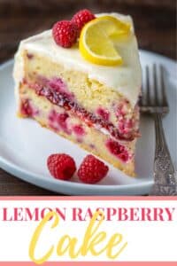 Lemon Raspberry Cake - Baker by Nature