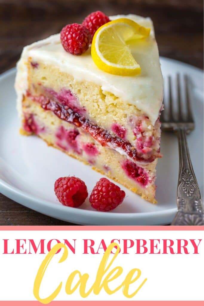 Lemon Raspberry Cake - Baker by Nature