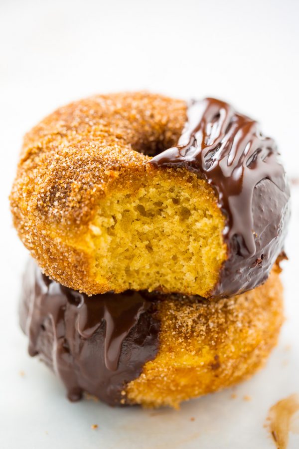 Brown Butter Churro Donuts - Baker by Nature