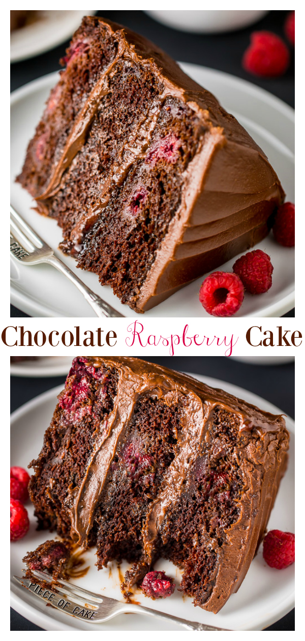 Chocolate Raspberry Cake - Baker by Nature