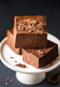 Creamy Kahlua Chocolate Fudge - Baker by Nature