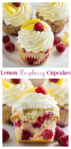 Lemon Raspberry Cupcakes - Baker by Nature