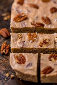 6-Ingredient Butter Pecan Fudge - Baker by Nature