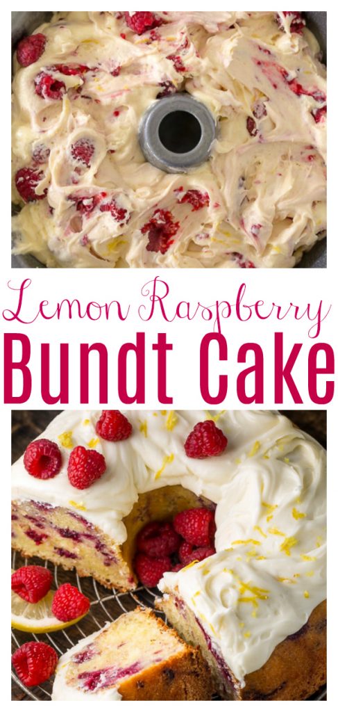 Lemon Raspberry Bundt Cake - Baker by Nature