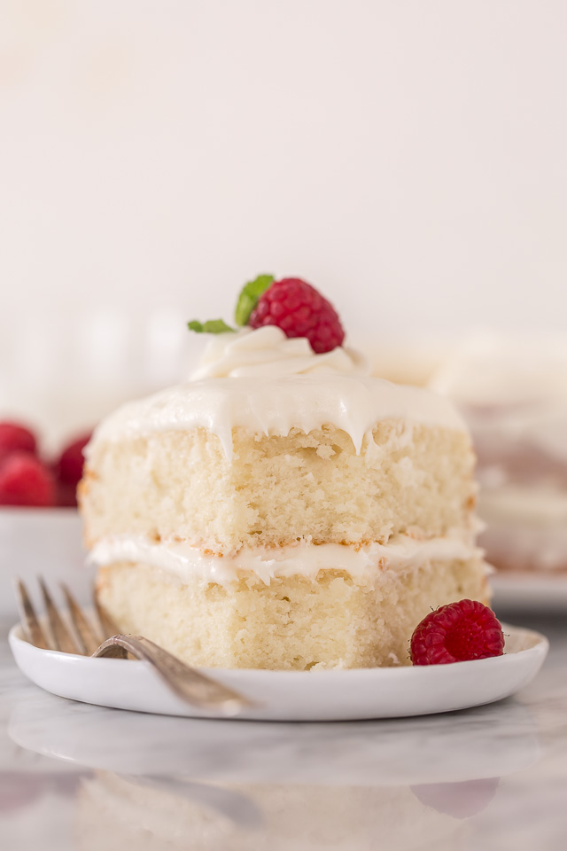 Best White Cake Recipe (Great with ANY Frosting Recipe) - Baker by Nature