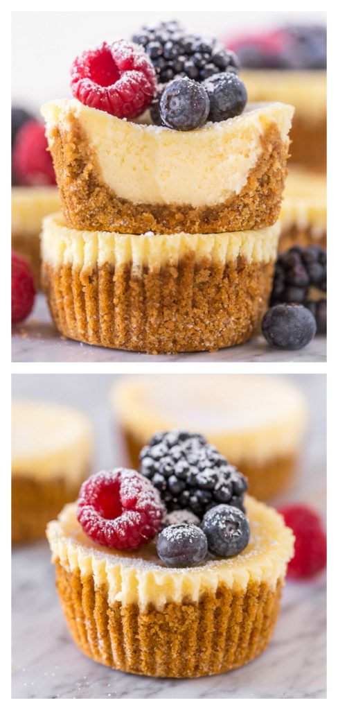Mini Ricotta Cheesecakes - Baker by Nature