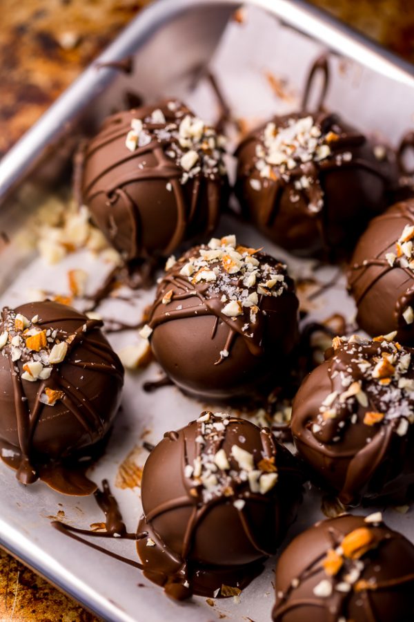 Easy Amaretto Chocolate Truffles Recipe - Baker by Nature