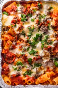 Baked Rigatoni with Beef - Baker by Nature