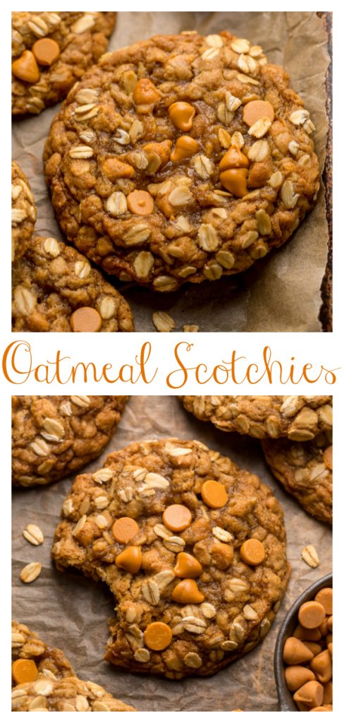 Butterscotch Oatmeal Cookies (Oatmeal Scotchies) - Baker by Nature