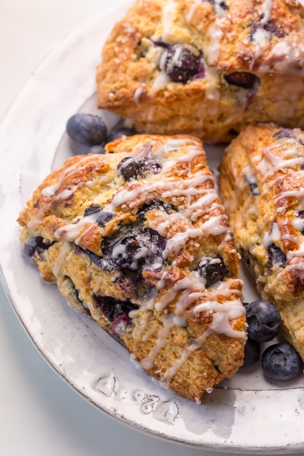 Classic Bakery-Style Blueberry Scones - Baker by Nature