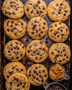 Bakery-Style Peanut Butter Chocolate Chip Cookies - Baker by Nature