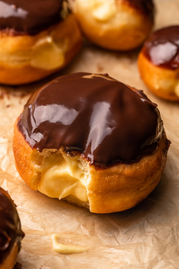 Boston Cream Doughnuts - Baker by Nature