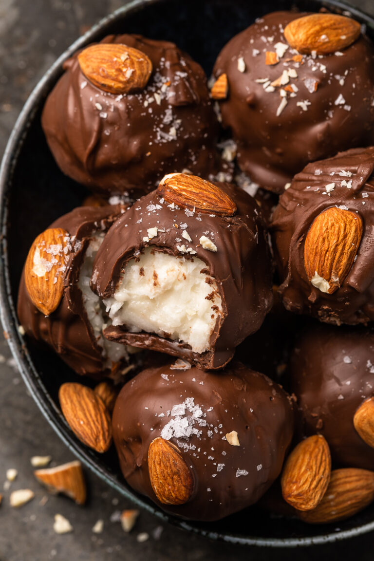 Almond Joy Truffles - Baker by Nature