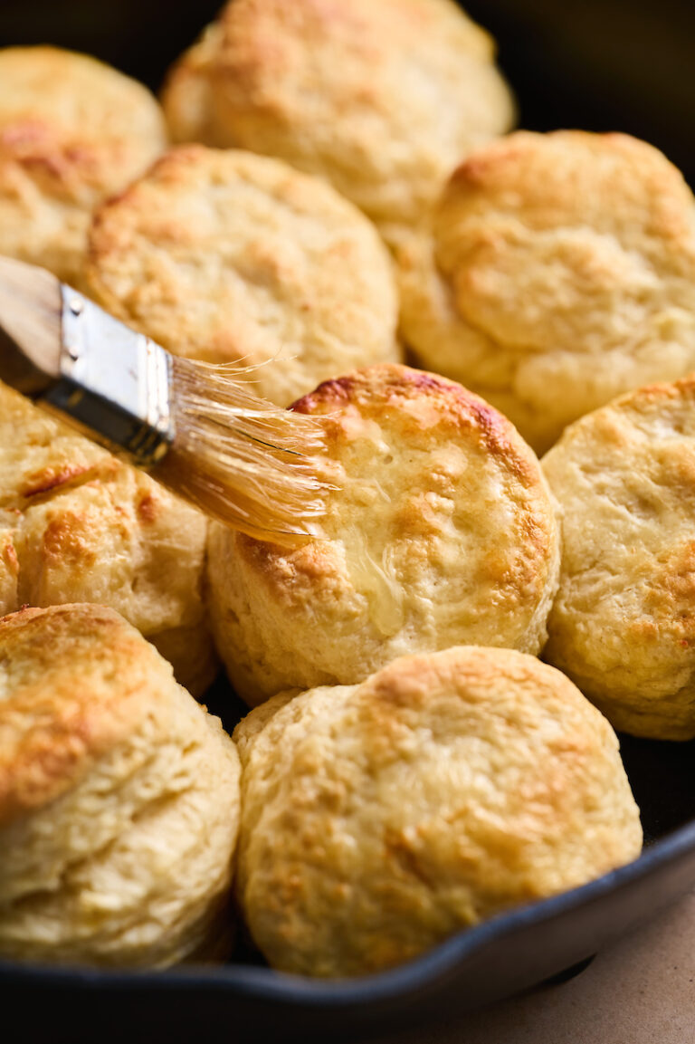 Flaky Golden Brown Buttermilk Biscuits - Baker by Nature